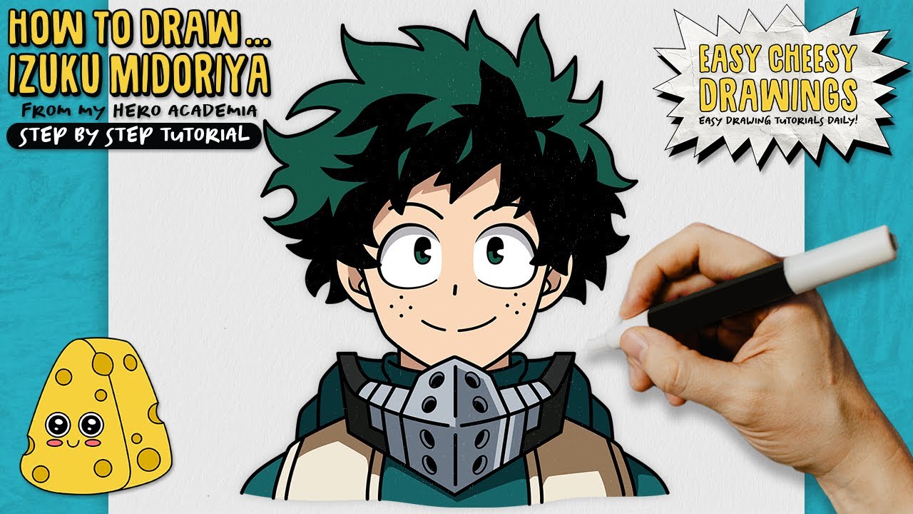 How to Draw IZUKU MIDORIYA 😱🥦 (My Hero Academia) | Easy Step-By-Step ...
