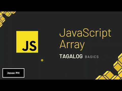JavaScript Array - Basics [ Tagalog ] - YouTube