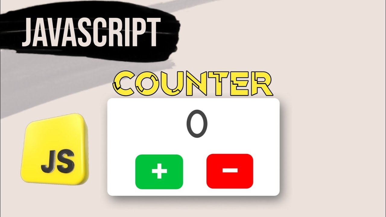 Simple Counter App Using HTML, CSS, and JavaScript | Beginner Tutorial - YouTube