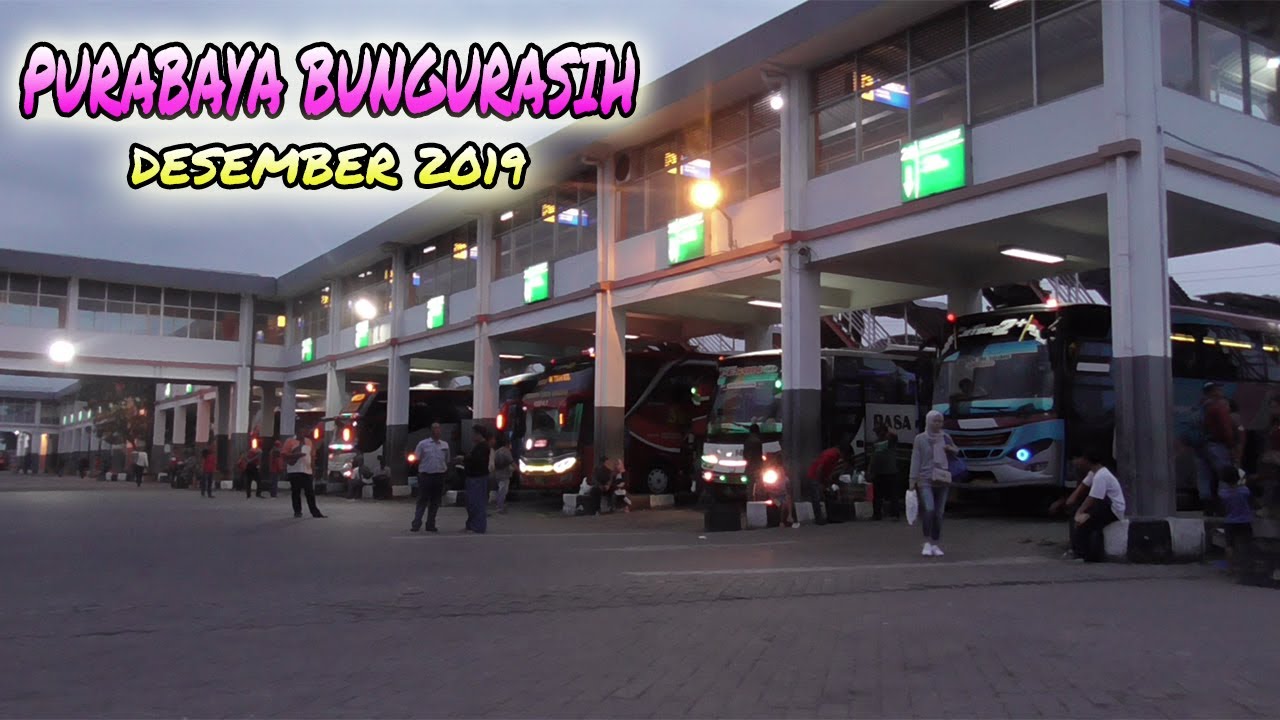 KEBERANGKATAN BUS - BUS DI TERMINAL PURABAYA SURABAYA || 26 DESEMBER ...