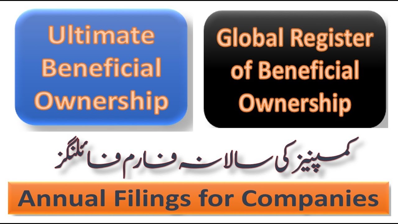 Ultimate Beneficial Ownership #secp Global Register of Beneficial ...