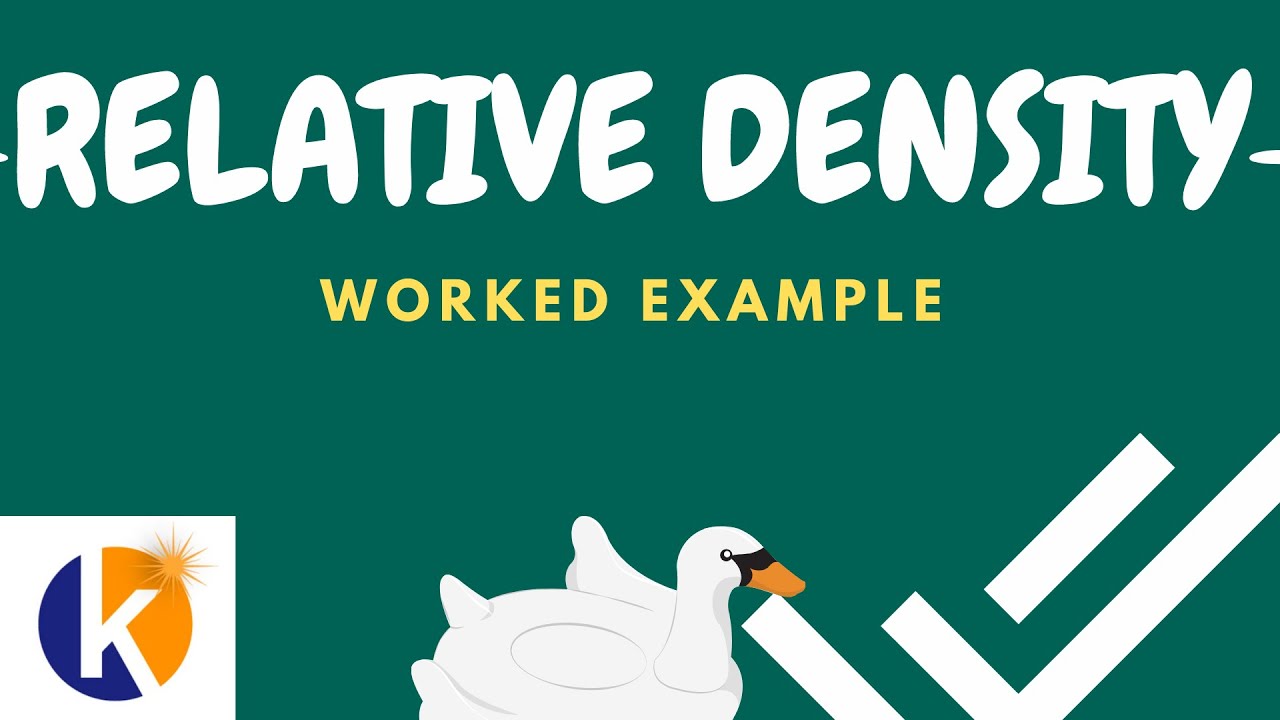 Relative density question answered - Kisembo Academy - YouTube
