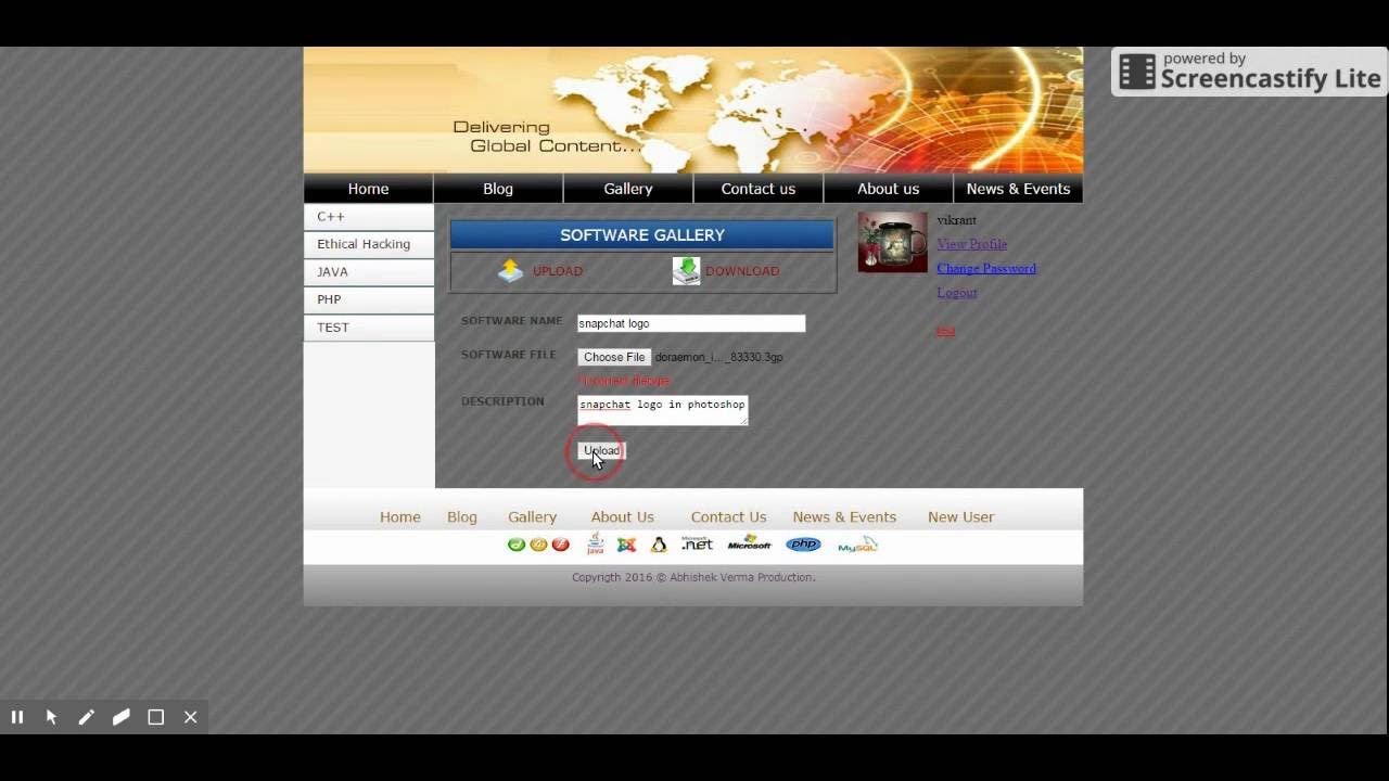 E-Learning php project - YouTube