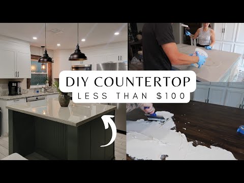 DIY kitchen refresh ! Epoxy Countertop diy Small Home updates 2023 ...