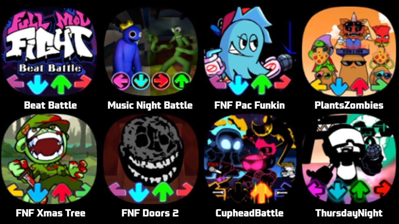 FNF Battle for Corrupted Island, Beat Battle, Music Night Battle, FNF ...