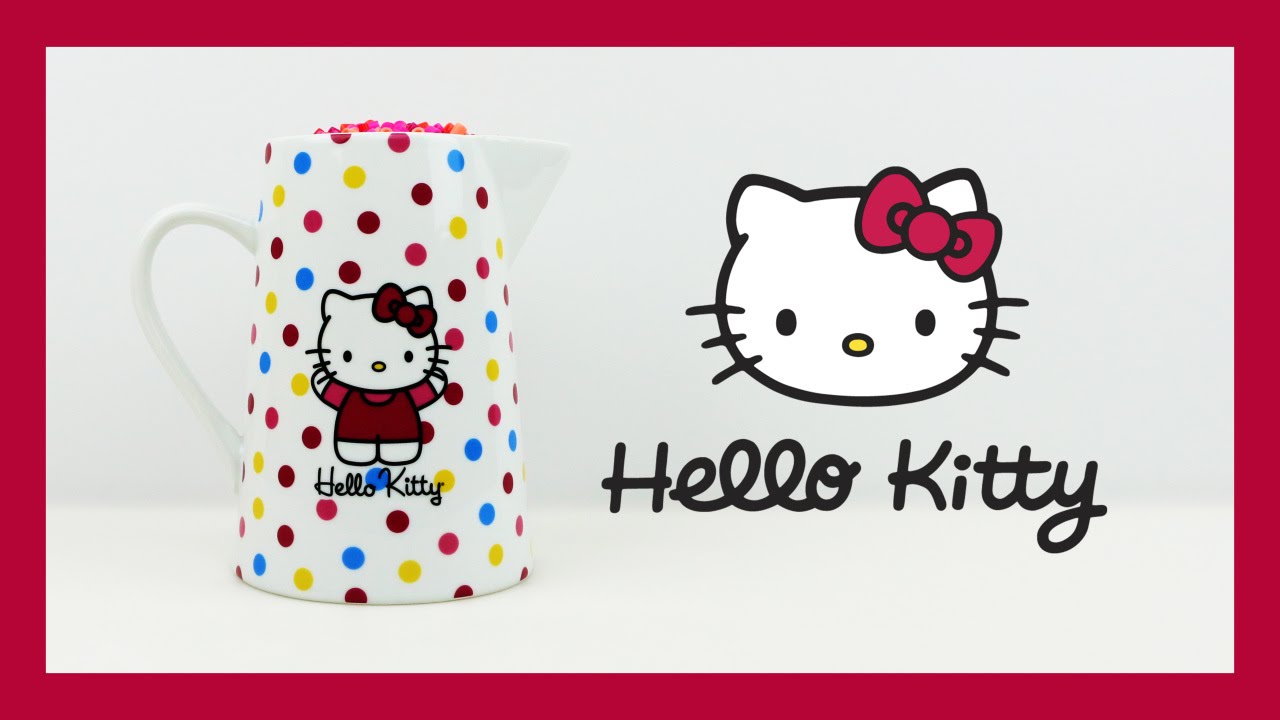 Hello Kitty toy surprises hidden in perler beads - YouTube