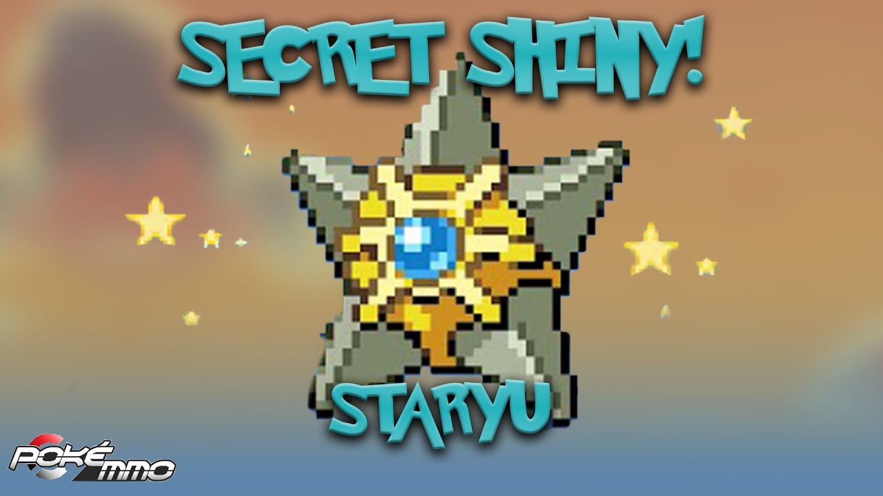 SECRET SHINY STARYU Encounter @ 71,500 Encounters /w reaction PokeMMO ...