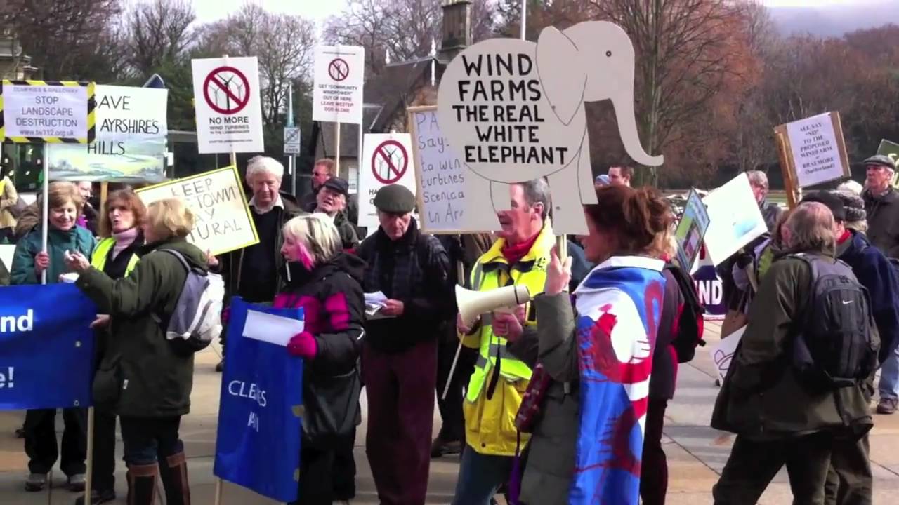 Wind Turbine Protest - YouTube