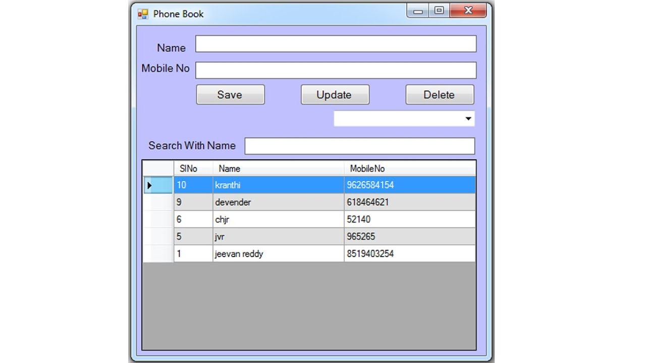 Part 9 How To Fill Combo Box From Database Using C Youtube