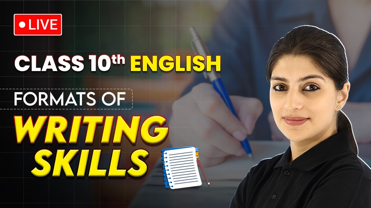 Formats of Writing Skills 📝| Class 10 English (CBSE Board Exam) | LIVE ...