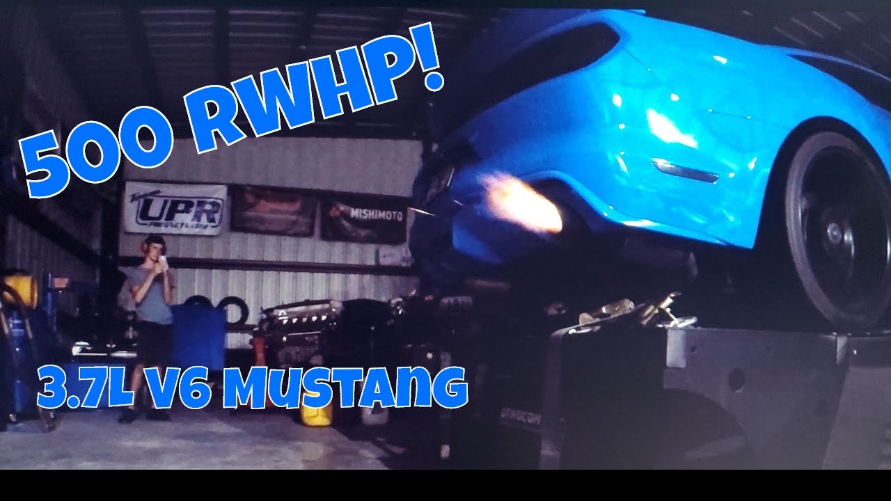 Procharged S550 V6 3.7L Mustang makes over 500 rwhp #MafiaTuned - YouTube