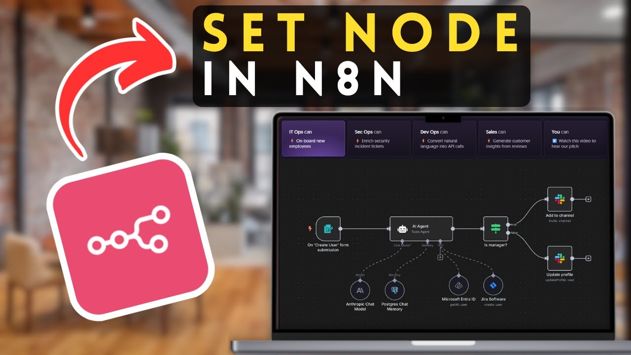 How to Use Set Node in n8n | n8n Tutorial (2025) - YouTube