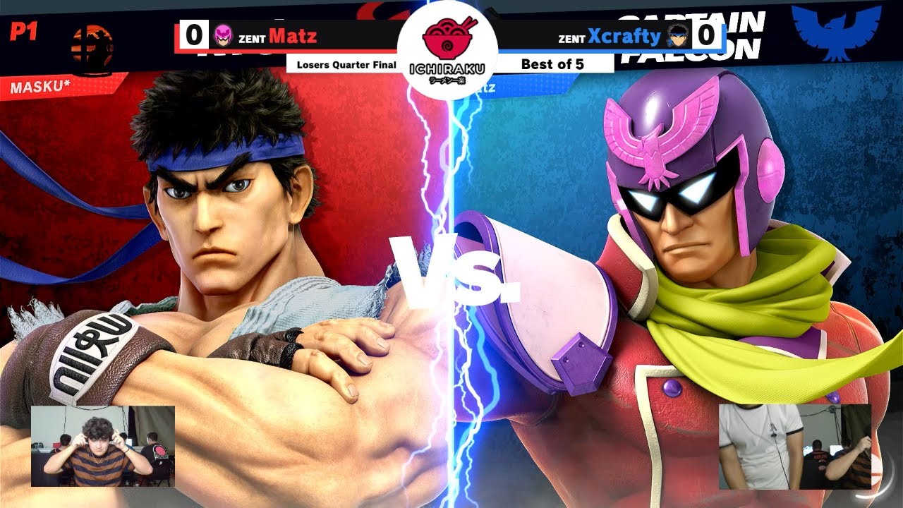 ZENT Xcrafty (Ryu, Ken) vs ZENT Matz (R.O.B., Captain Falcon) - Winners ...