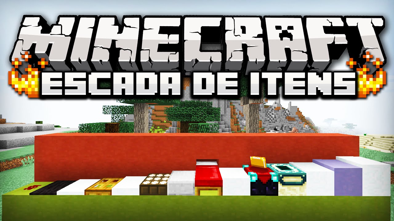 FAZENDO UMA ESCADA DE ITENS NO MINECRAFT! - Minecraft curiosidades ...