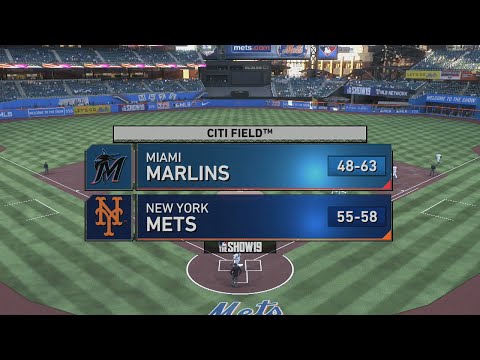 MLB The Show 19 (Miami Marlins Season) Game #112 - MIA @ NYM