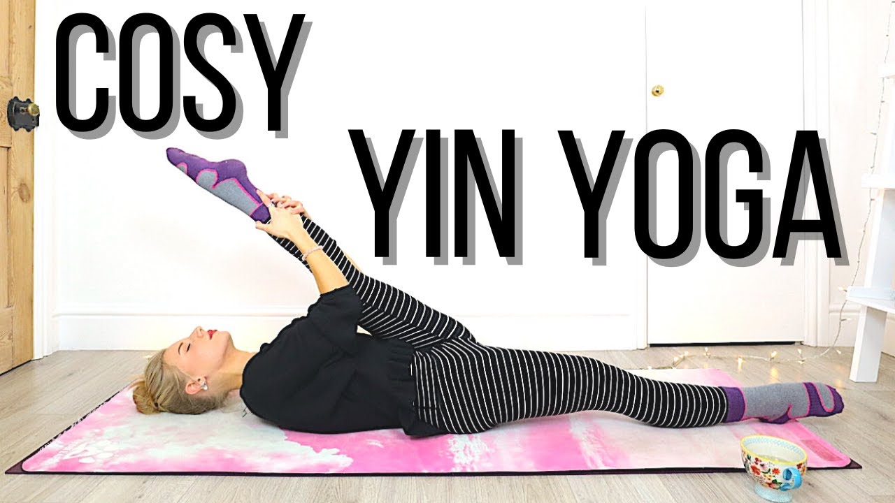 Cosy YIN YOGA Class | For Flexible Legs - YouTube