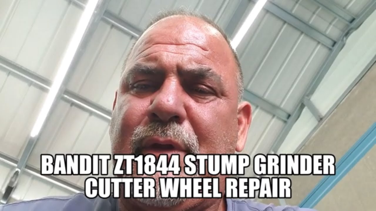 Bandit Zt1844 cutter wheel repair - YouTube