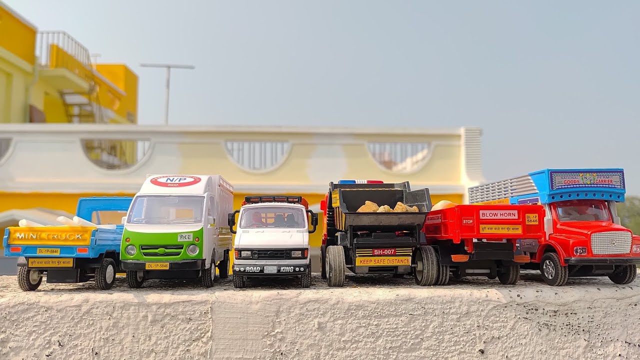 Tata Truck Toy Scale Model | Tata Ace Toy Truck | Indian Dump Truck ...