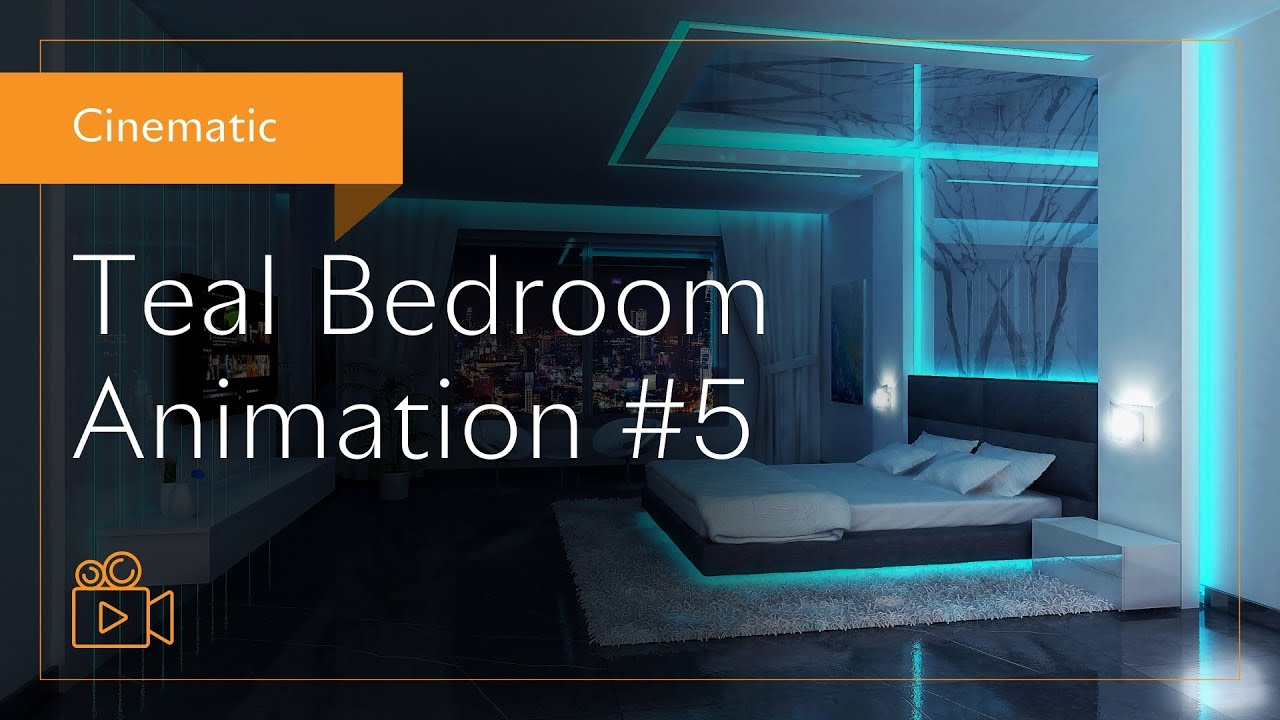 Teal Bedroom Cinematic Animation #5 - YouTube