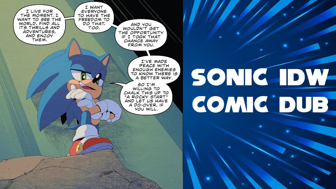 Sonic's Speech - Sonic IDW Mini Dub! - YouTube