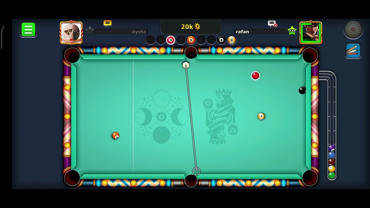 my 8 ball poll game play - YouTube