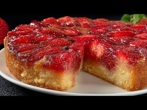 🍓Quick Strawberry Cake with just 1 Egg – Perfect for any occasion!
