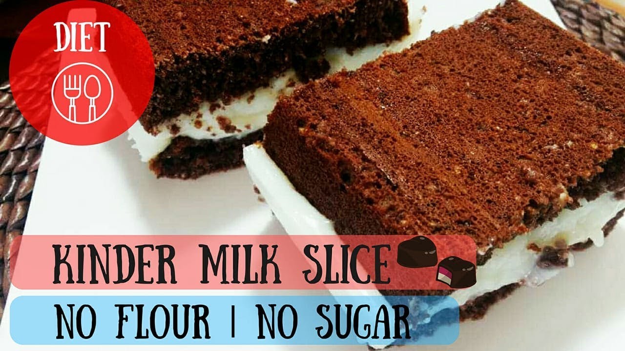 KINDER MILK SLICE | ΓΑΛΑΚΤΟΦΕΤΕΣ -DIET- - YouTube