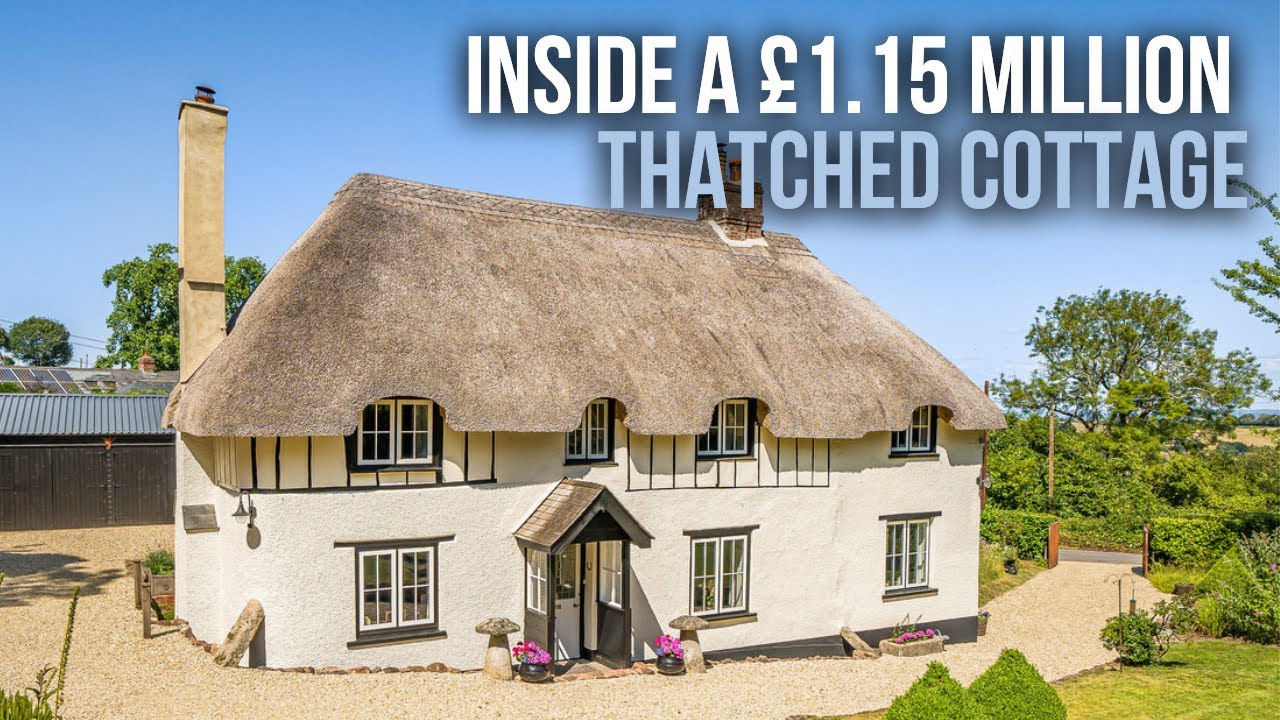 £1,150,000 Thatched Country Cottage in Exeter | Property Tour - YouTube