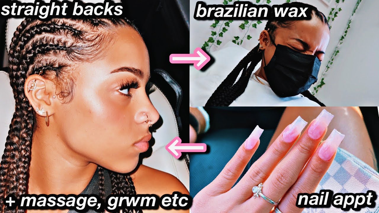 vlog: come to my appts with me! hair, nails, brazilian wax, massage etc ...