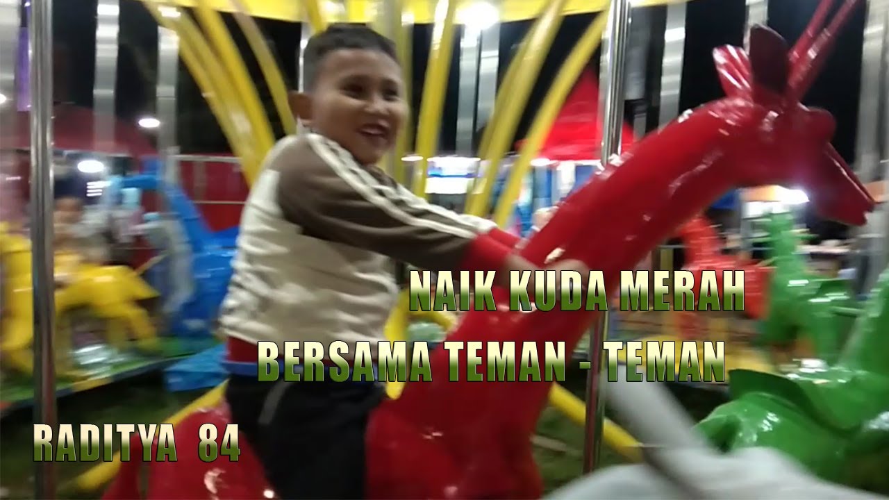 NAIK KUDA MERAH BERSAMA TEMAN - TEMAN - YouTube