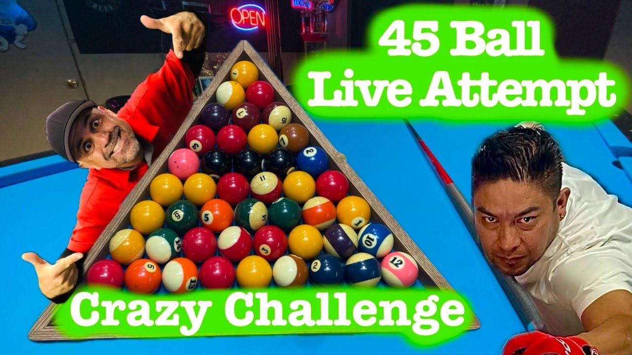 Crazy 45 Ball Challenge. - YouTube