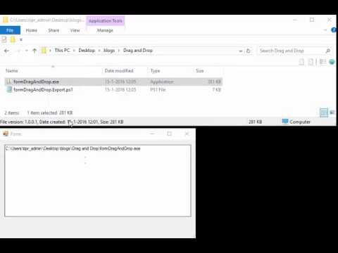 Using Drag and Drop in PowerShell GUIs - YouTube