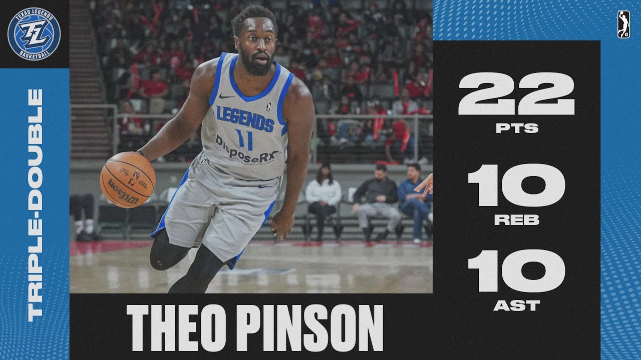 Theo Pinson Records His 2nd Career Triple-Double In Legends Win Over G ...