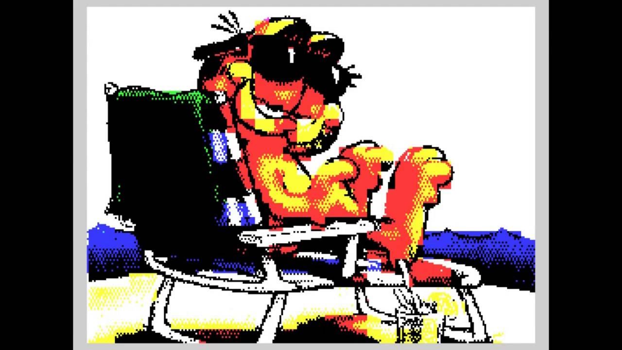 Garfield At The Beach Loading Screen (ZX Spectrum) - YouTube