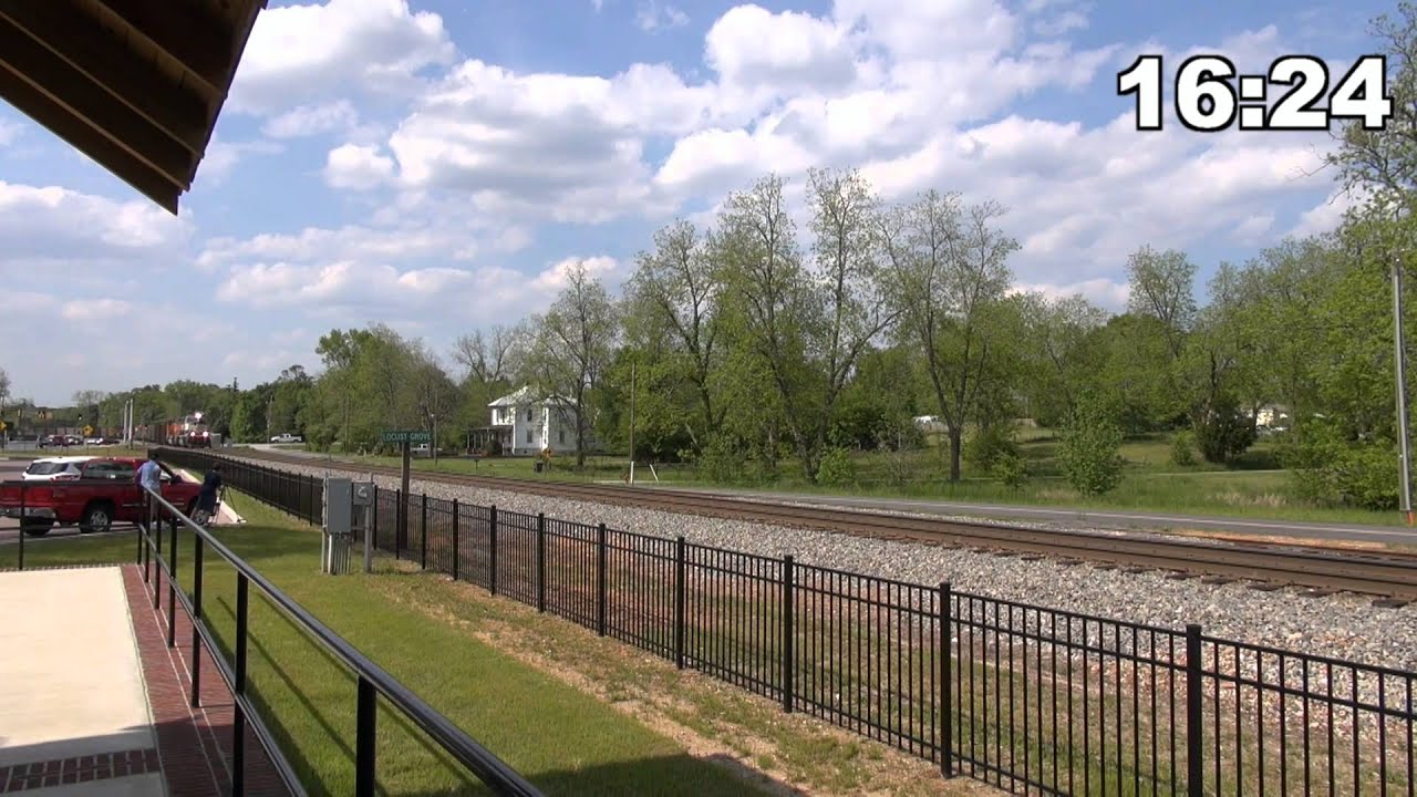 Train Watching in Georgia - Part 2, New Train Viewing Platform (4/24 ...