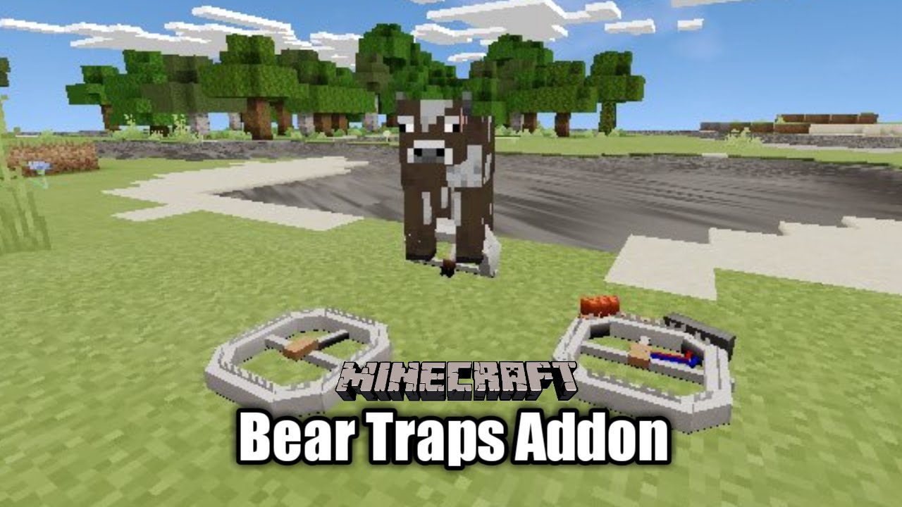 Bear Traps Addon|| Minecraft PE - YouTube