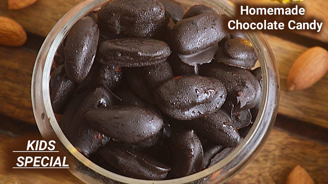 Almonds chocolate candy recipe | How to make almond candy | Homemade ...