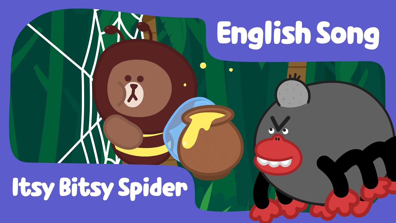 [Brown TV] Itsy Bitsy Spider | Nursery Rhymes | Line Friends Kids Song ...