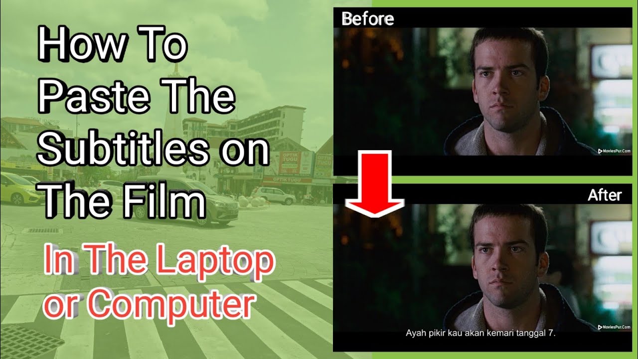 How To Paste Subtitles on Film in The Laptop or Computer - YouTube