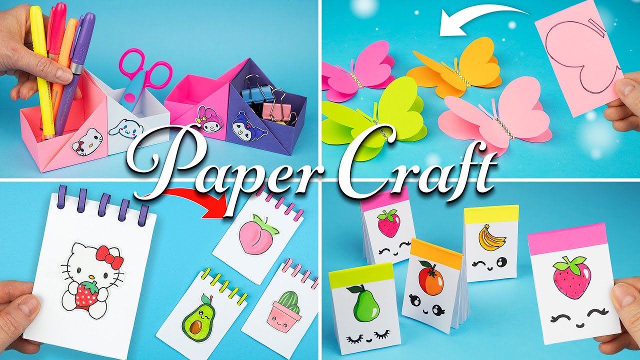 Super Cute Paper Crafts You Can Make in Minutes! - YouTube