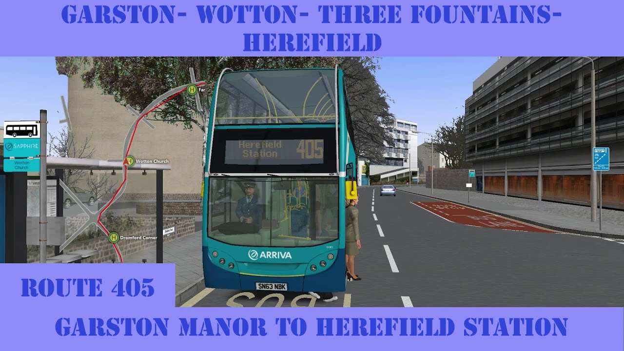 Omsi 2 Bowdenham V4- 405 Garston Manor to Herefield Station (Enviro 400 ...