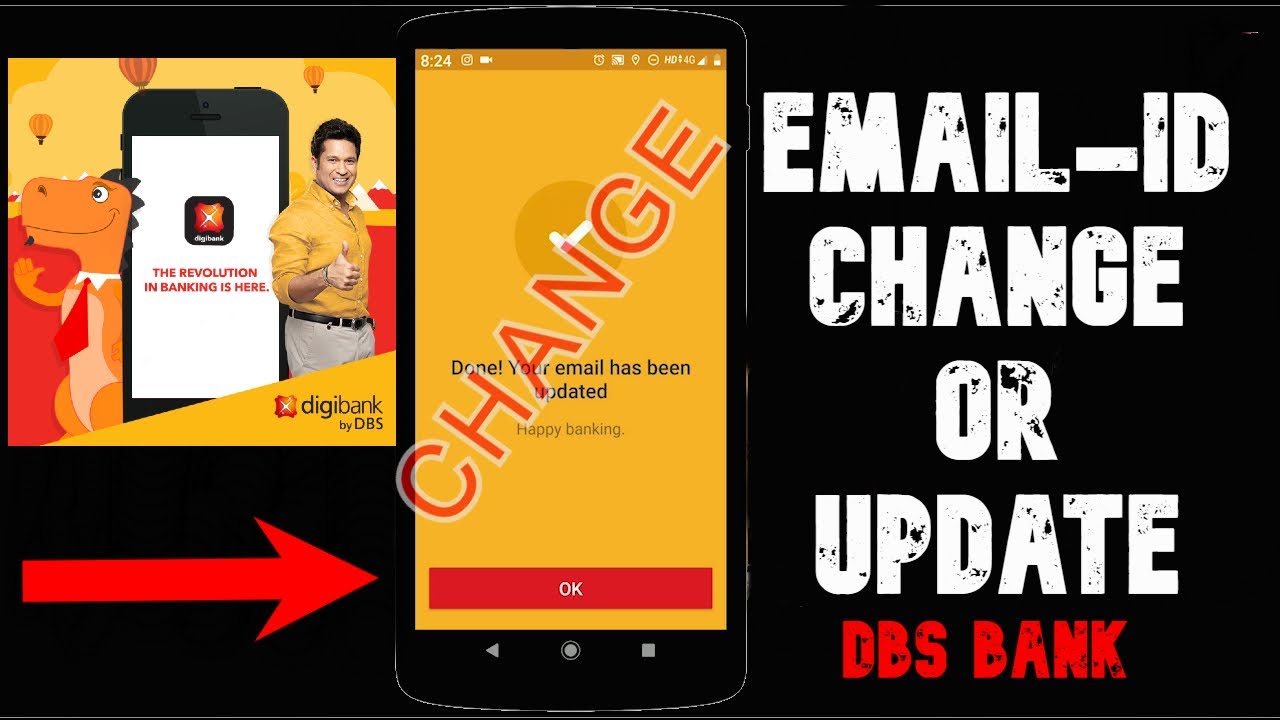 Email-ID Change Or Update IN DBS Digisavings Bank Account - YouTube