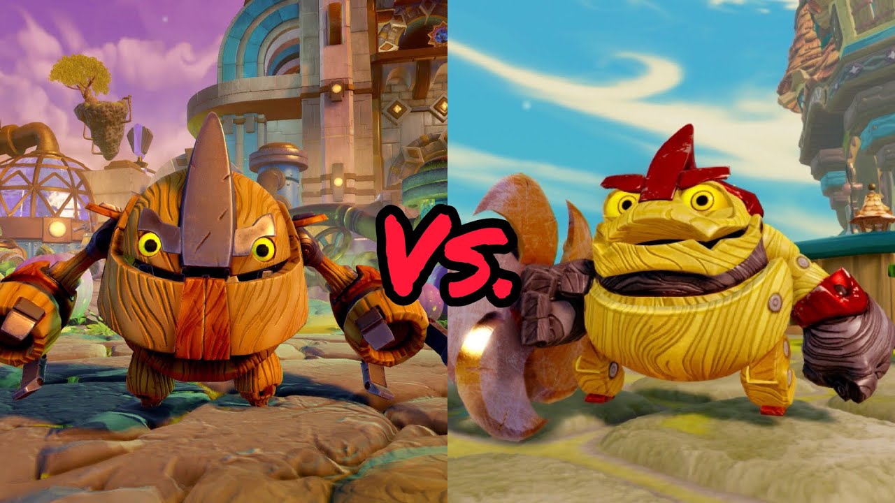 Scrap shooter vs. Shield shredder skylanders trap team - YouTube