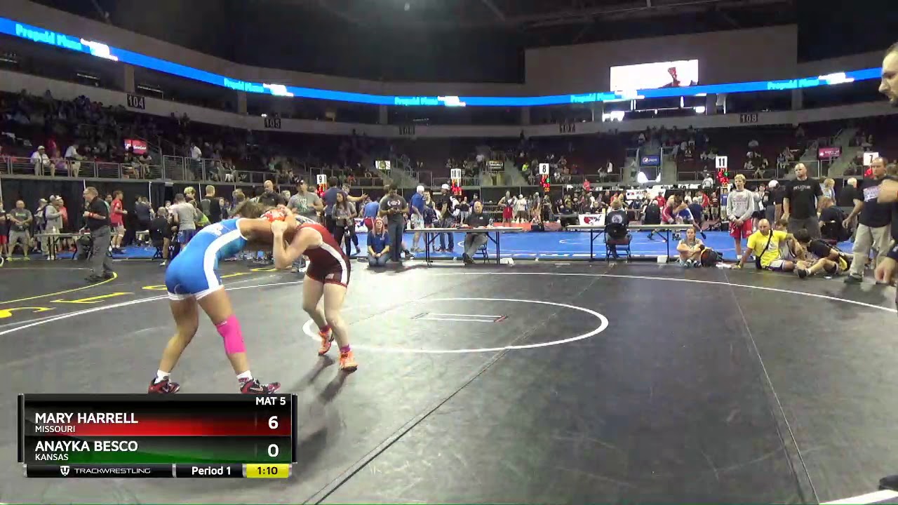 Girls Div. III 112-124 Mary Harrell Missouri Vs Anayka Besco Kansas ...