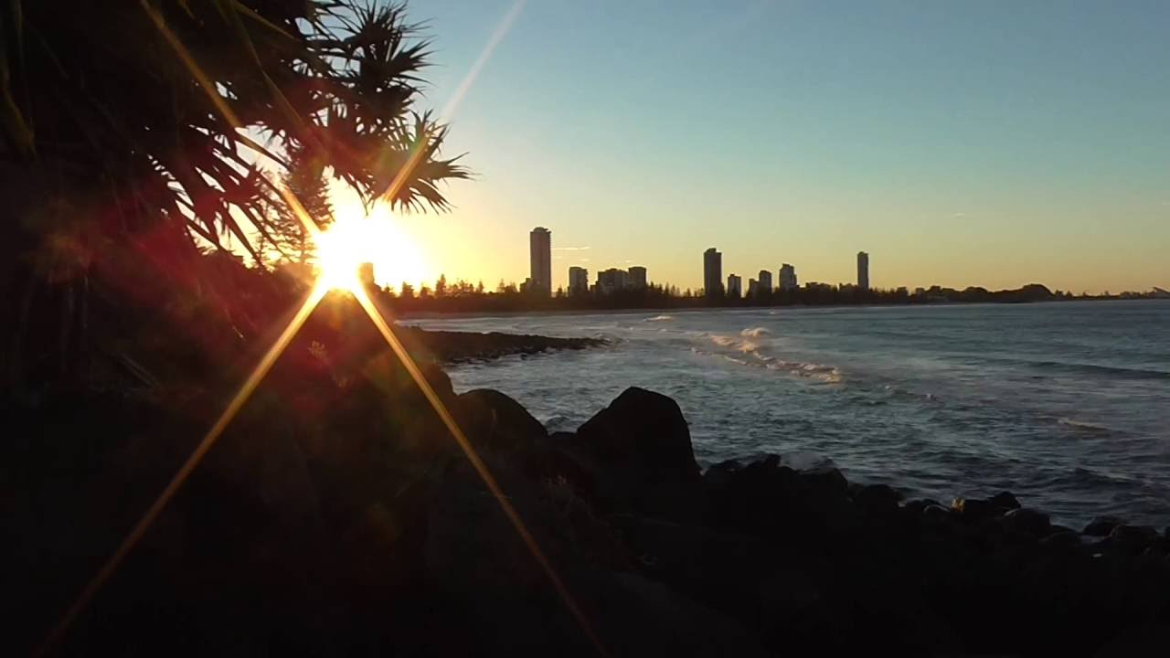 Sunset at Burleigh Heads - YouTube