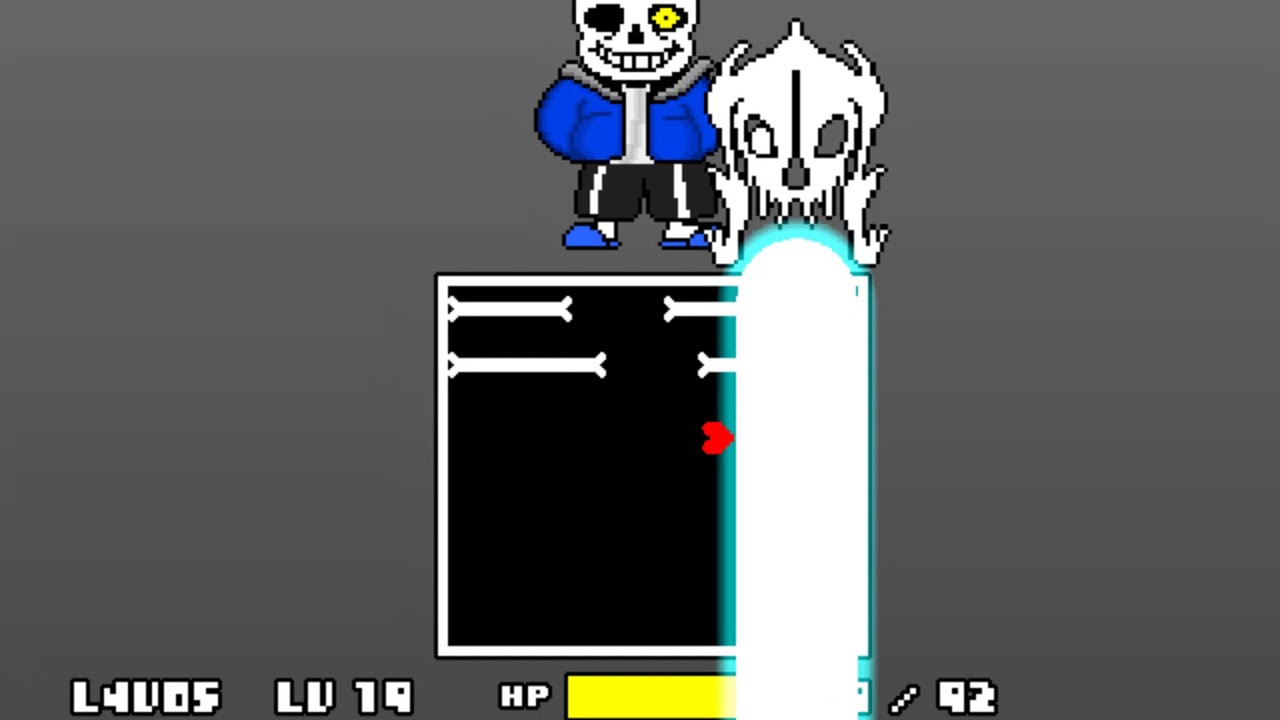 Glitchtale Sans First attack [undertale fangame] - YouTube