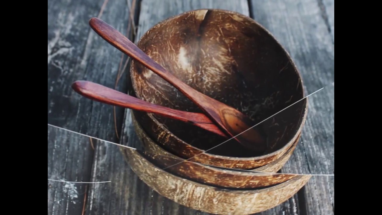 Bol de coco natural - Coconut Bowls - YouTube