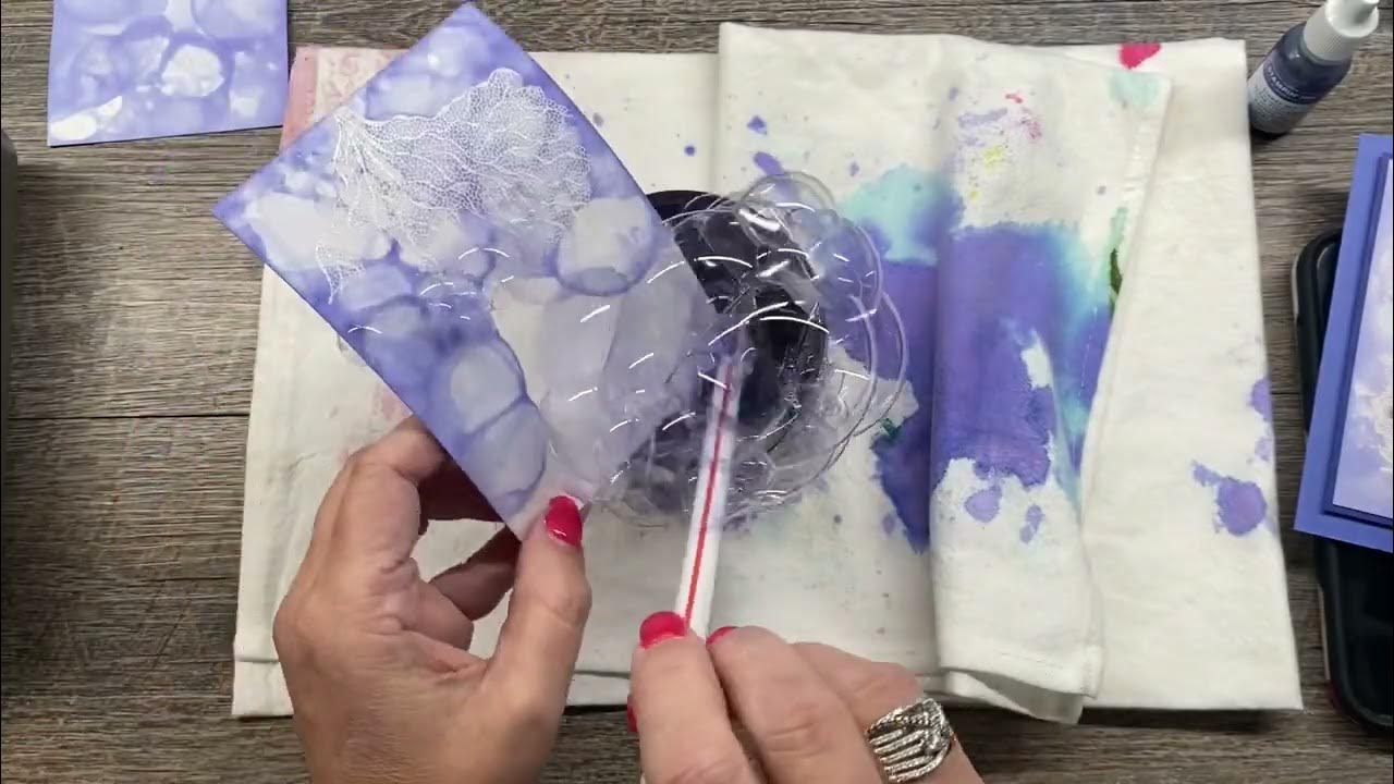 How to make a card with the Bubble Technique - YouTube