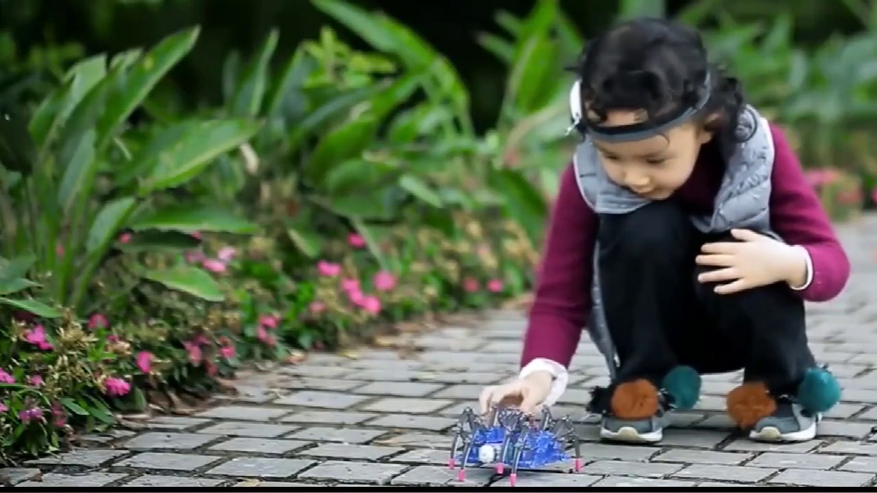 Children's Educational Toys Brain Radio Wave Idea Control DIY Spider ...