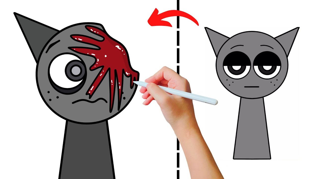 Draw the CREEPIEST Gray Sprunki in Horror Version Phase 3? - YouTube